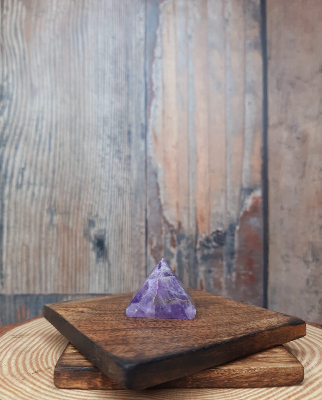 Amethyst Crystal Pyramid | Lab Certified | – The Healing Store